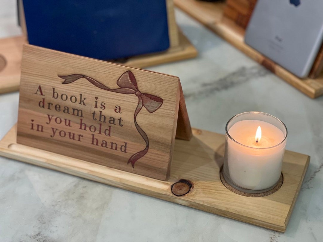 Book Placeholder Night Stand End Table Book Valet Coquette Design W/a ...