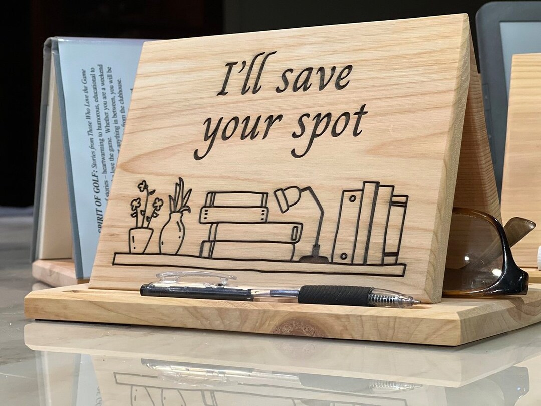 Book Placeholder Night Stand End Table Book Valet Gift for Book Lovers ...