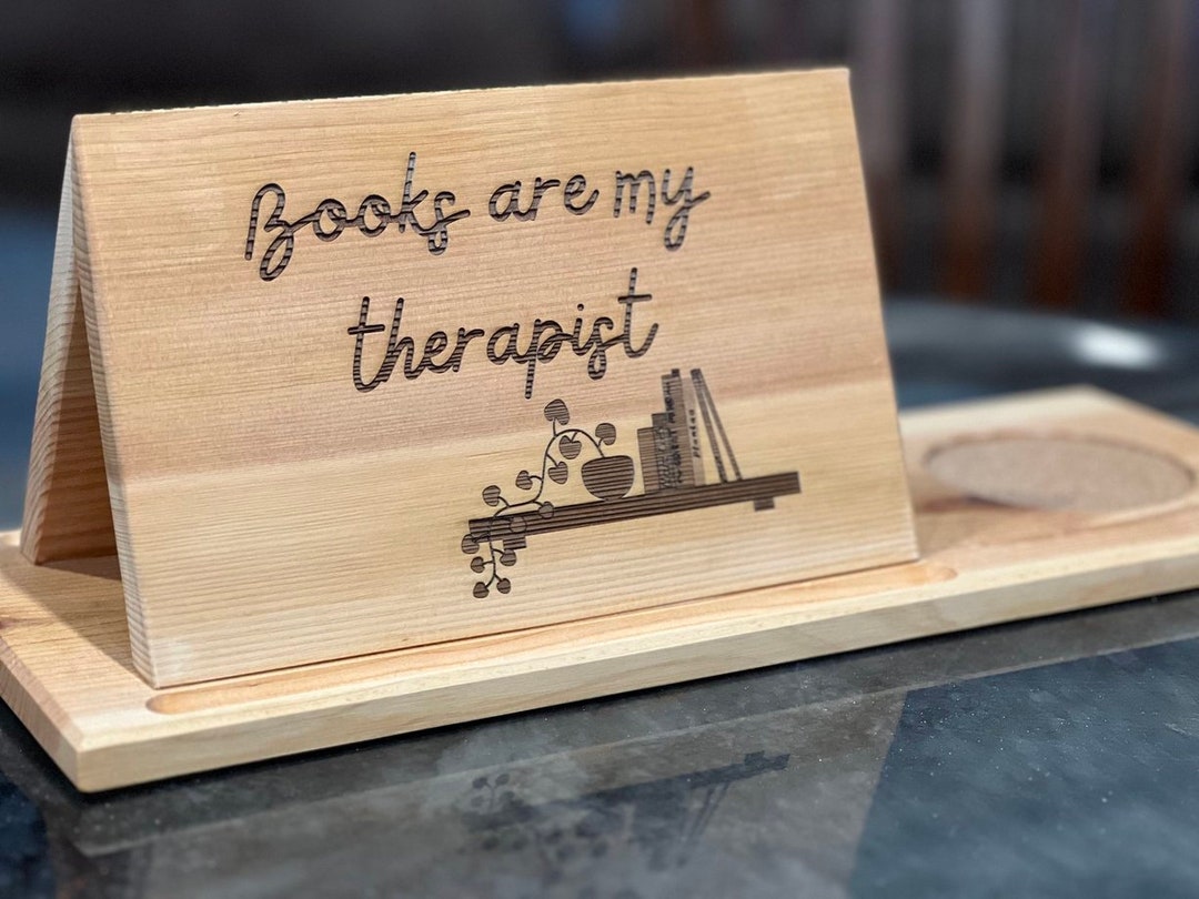 Book Placeholder Night Stand End Table Book Valet Gift for Book Lovers ...