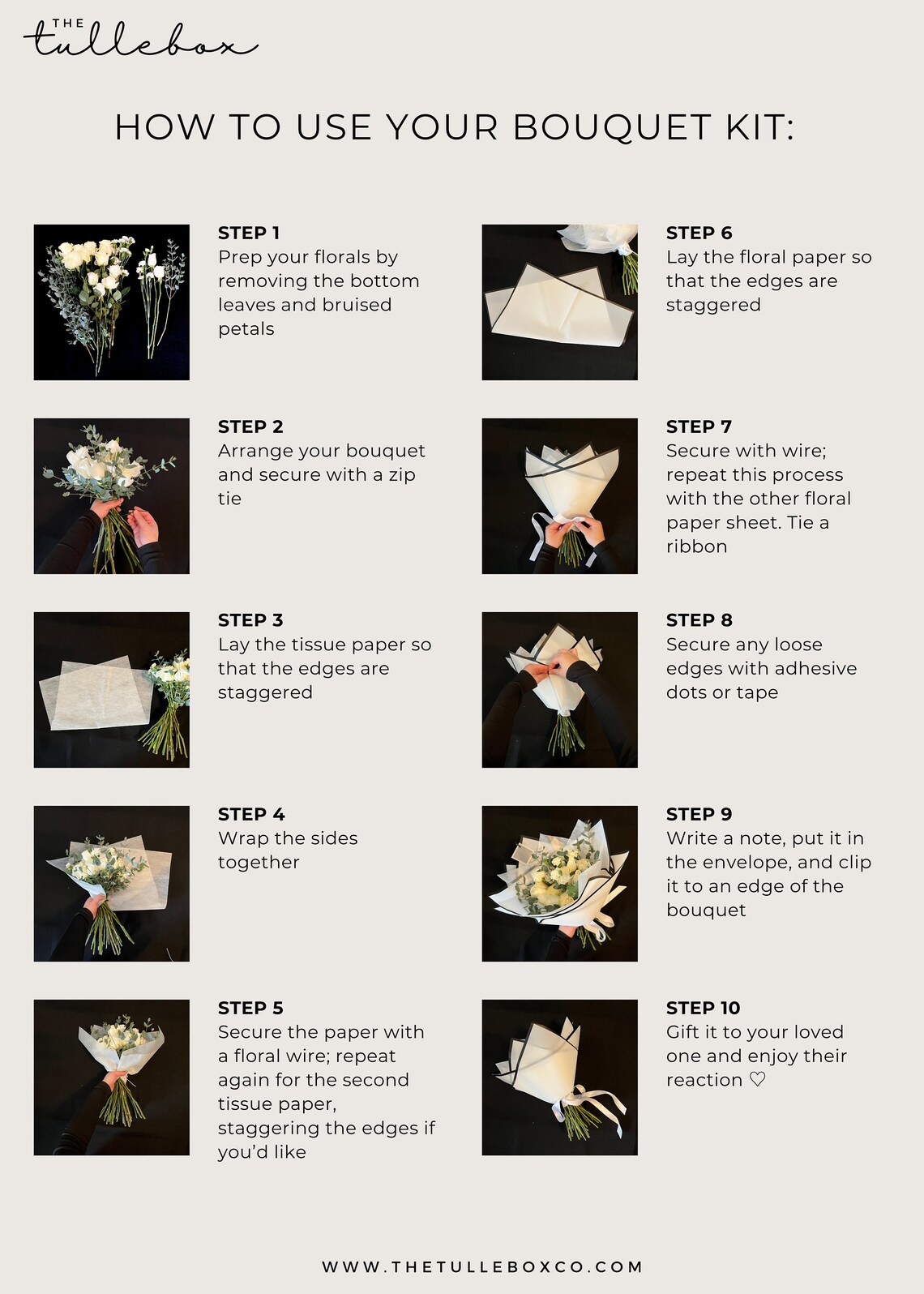 Flower Bouquet Kit DIY Bouquet Series C - Etsy