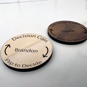 Personalized Decision Maker Coin | Argument Solver | Engraved | Couples ...