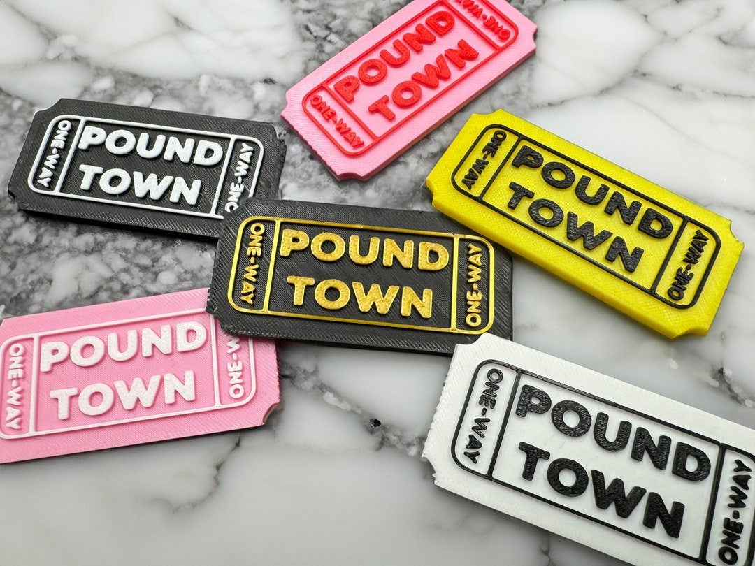 Pound Town Ticket | Valentine's Gift | One-way Ticket to Pound Town ...