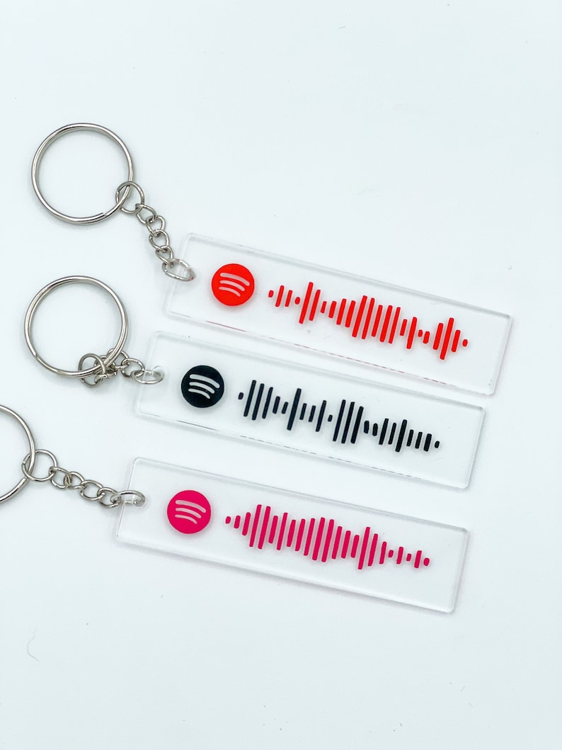 Custom Scannable Music Code Keychain for Women Men Fashion Bag - Etsy