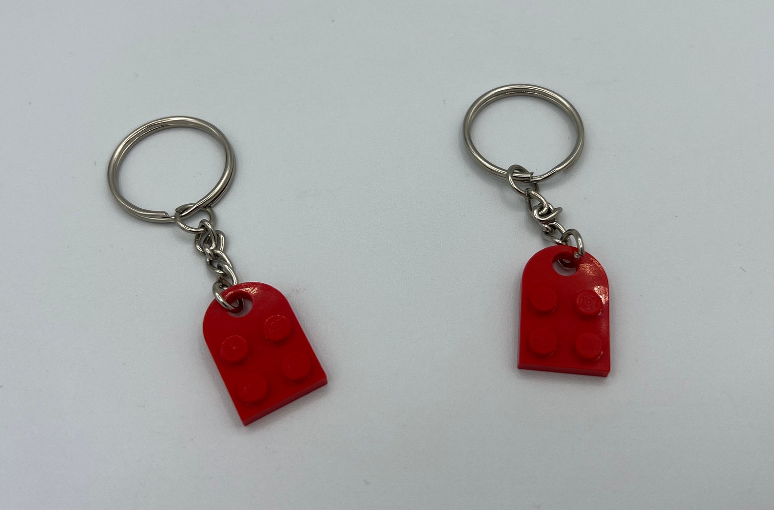 Heart Keychain Set Made With Genuine LEGO® Matching - Etsy