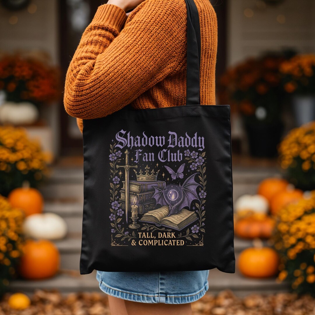 Shadow Daddy Fan Club Tote Bag, Dark Romance Bookish Tote, Fantasy ...
