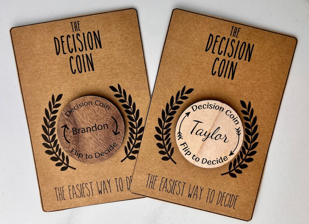 Personalized Decision Maker Coin | Argument Solver | Engraved | Couples ...