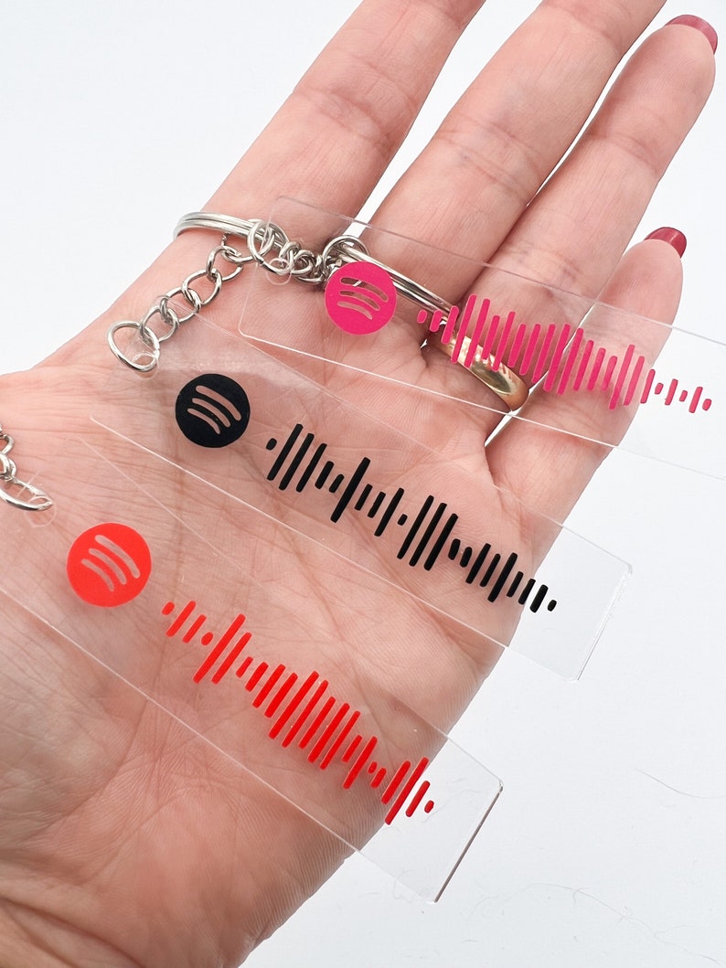 Custom Scannable Music Code Keychain for Women Men Fashion Bag - Etsy