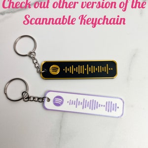 Custom Scannable Music Code Keychain for Women Men Fashion Bag - Etsy
