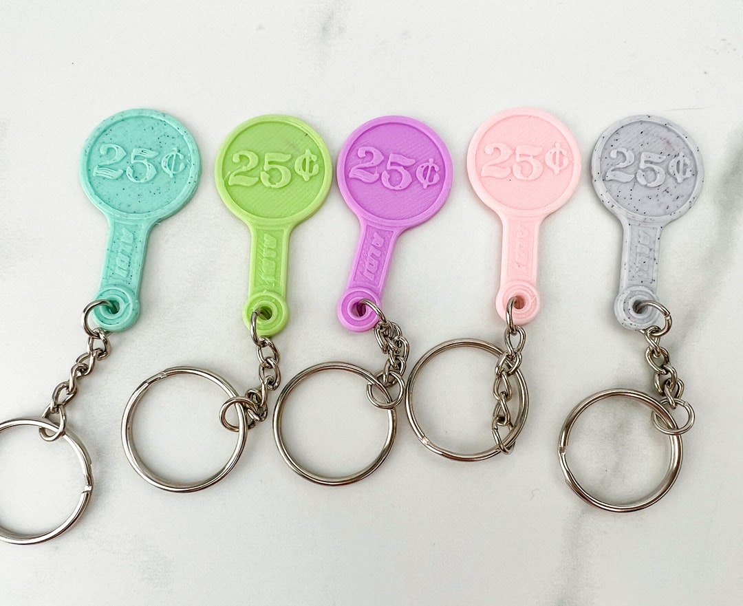 3D Printed Quarter Token Keeper for Shopping Carts - Free Shipping ...