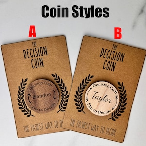 Personalized Decision Maker Coin | Argument Solver | Engraved | Couples ...