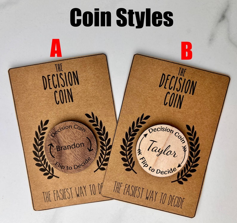 Personalized Decision Maker Coin Argument Solver Engraved - Etsy