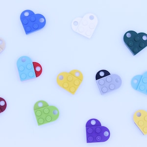 Heart Keychain Set - Made With Genuine LEGO® - Matching Keychains, Gift ...