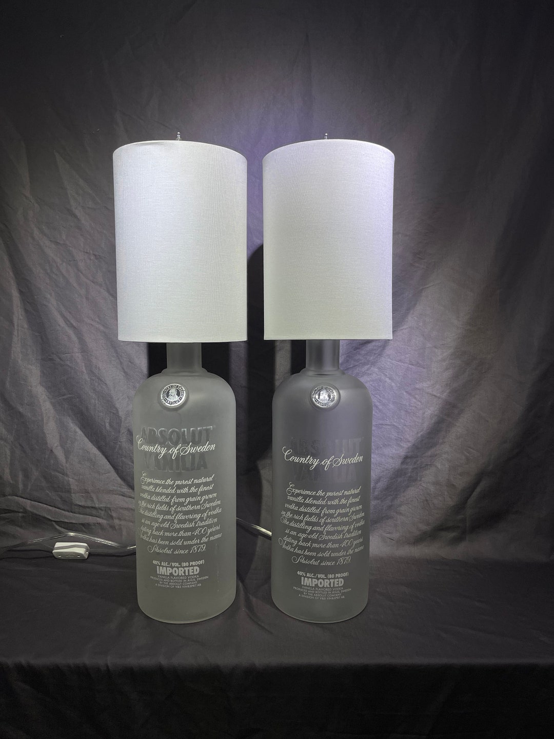 Absolut Vanilla 7 Liter Display Bottle Lamps - Etsy
