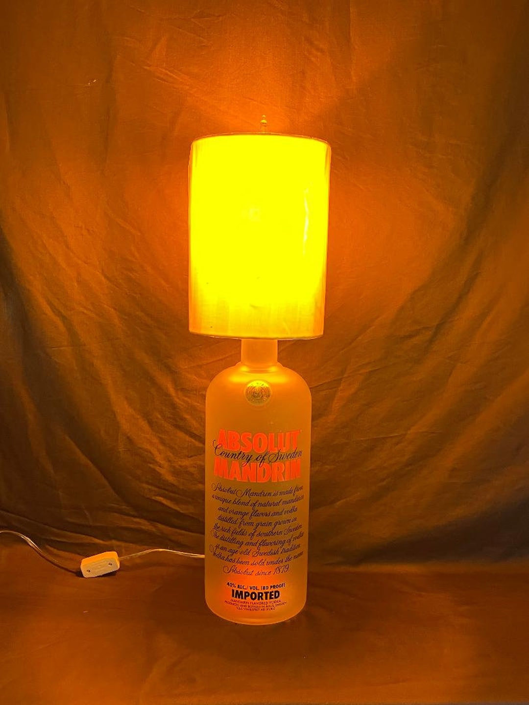 Absolut Mandrin 7 Liter Dummy Display Bottle Lamp - Etsy