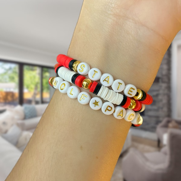 Nc State Bracelet - Etsy