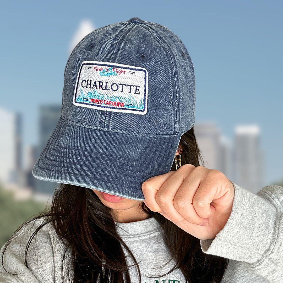 Charlotte CLT Dad Hat Baseball Cap Embroidered NC North Carolina ...