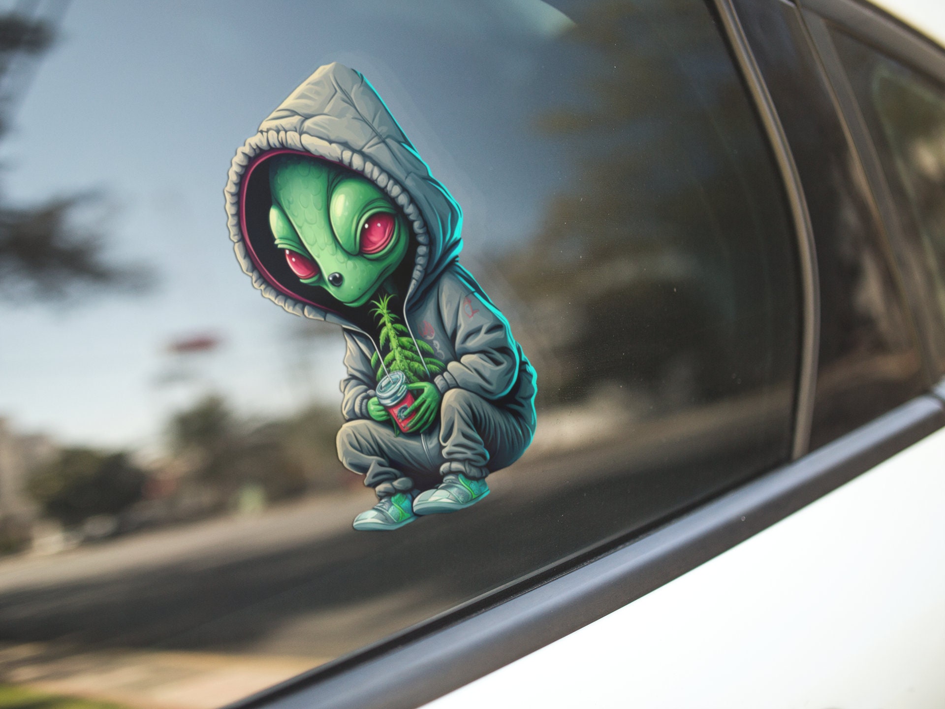 Weed Alien, Space Weed, PNG, Cannabis PNG, T-shirt Design Png, Print on ...