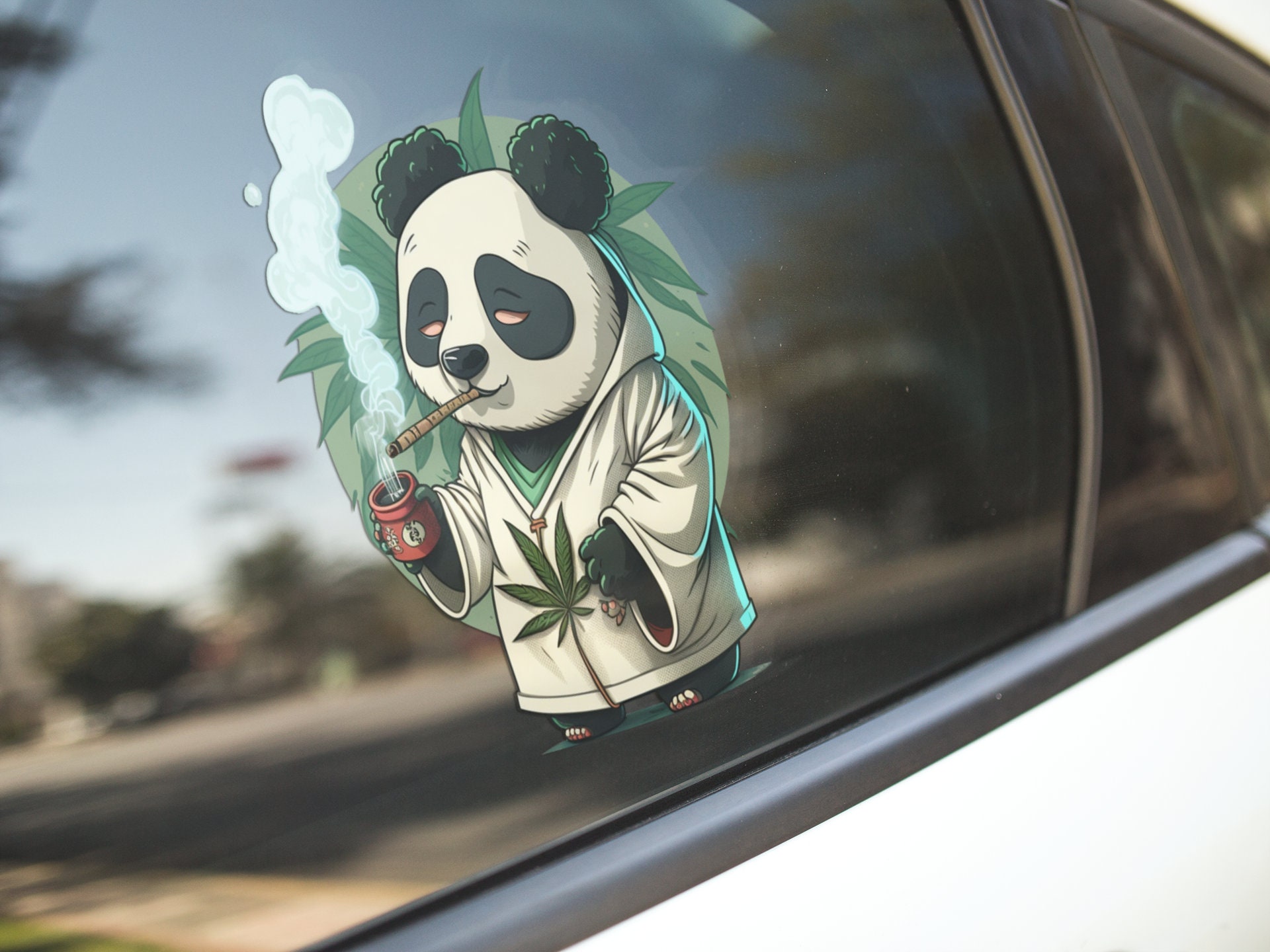 Stoned Panda, PNG Bundle, Weed Smoking Animal, PNG, Cannabis PNG, T ...