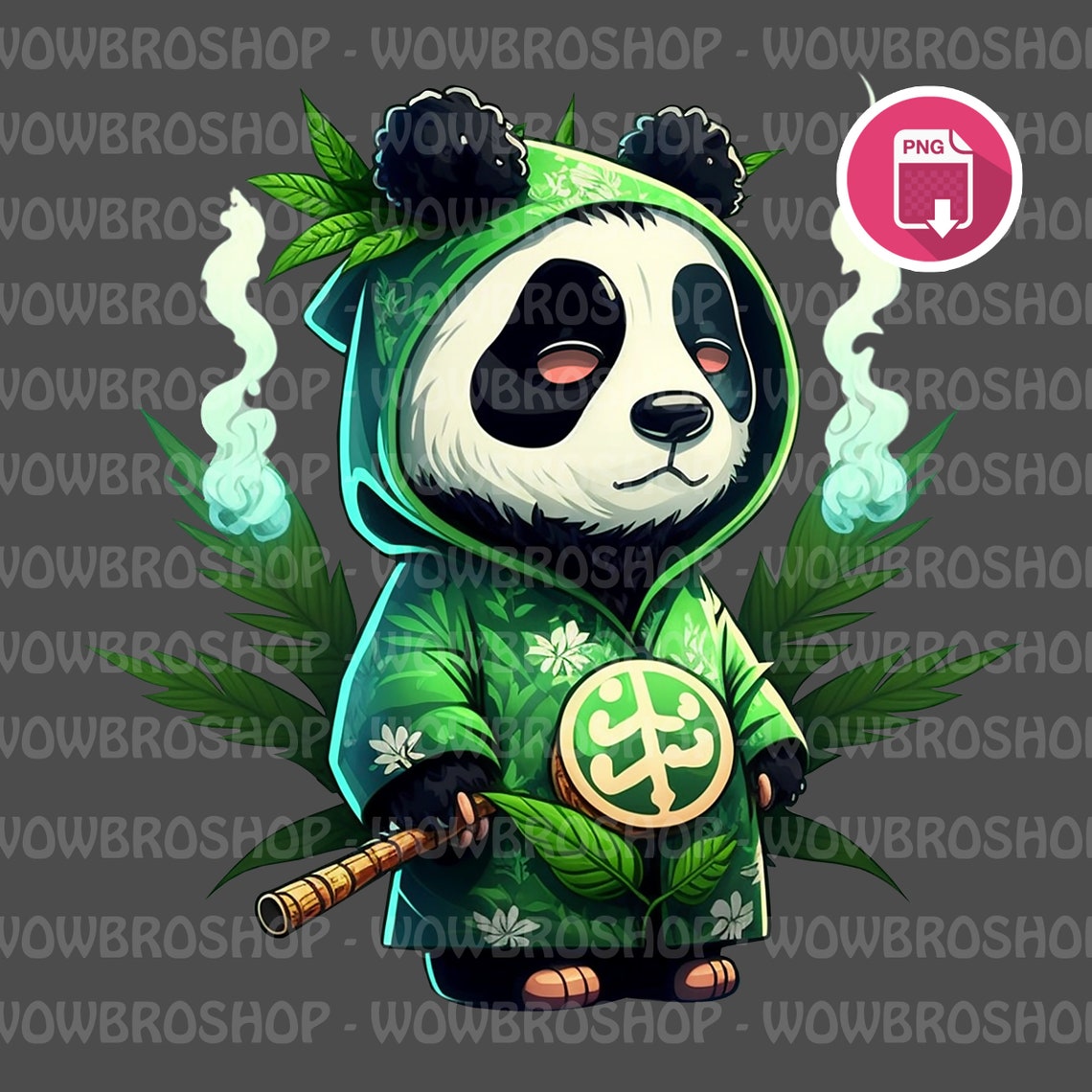 Stoned Panda, Weed Smoking Animal, PNG, Cannabis PNG, T-shirt Design ...