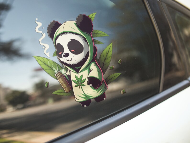 Stoned Panda, Weed Smoking Animal, PNG, Cannabis PNG, T-shirt Design ...