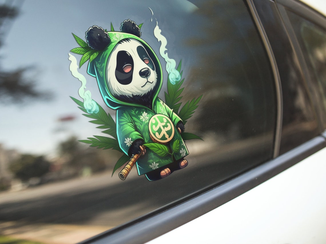 Stoned Panda, Weed Smoking Animal, PNG, Cannabis PNG, T-shirt Design ...