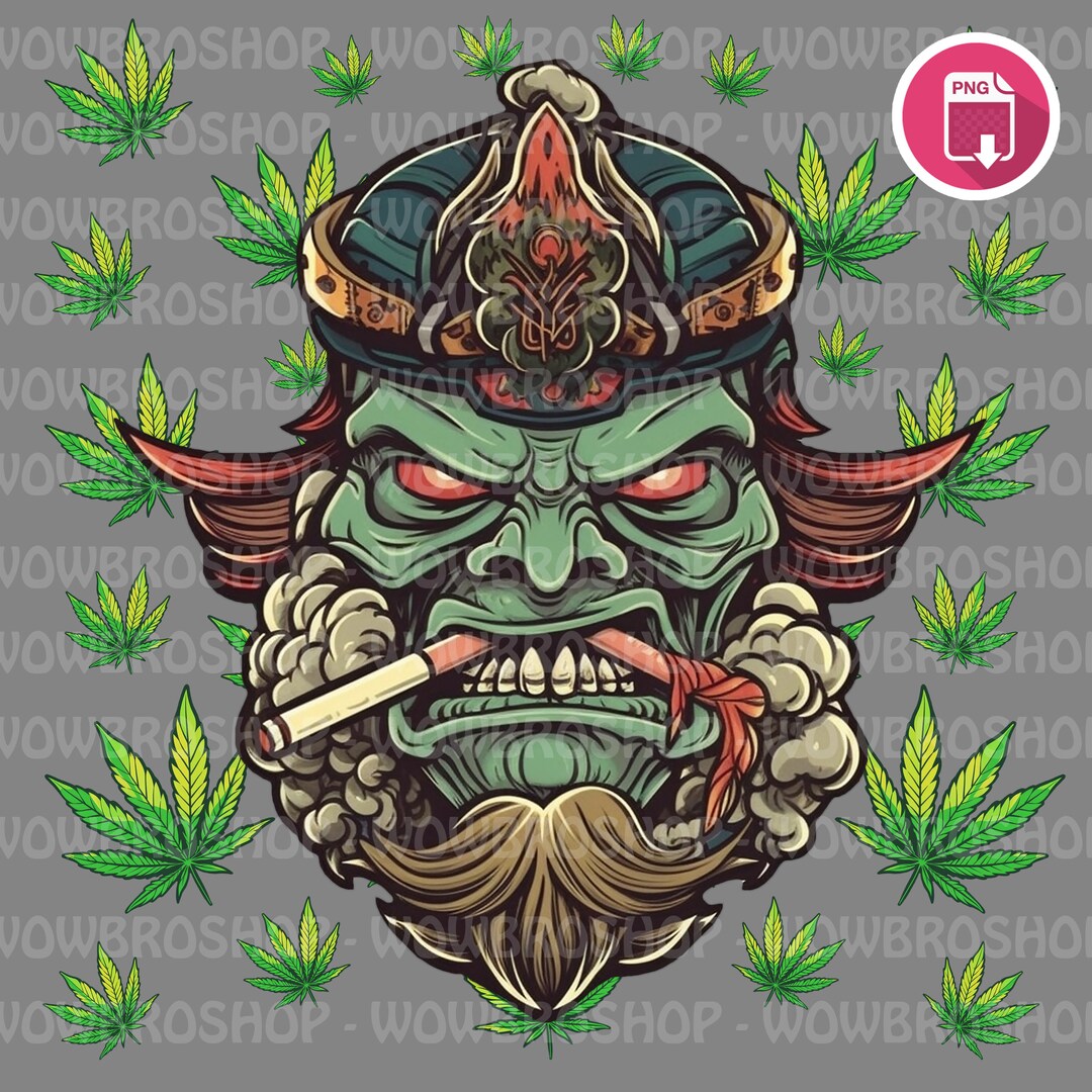 Weed Oni Demon 2 DISEÑOS 420 PNG Cannabis PNG Diseño de - Etsy México