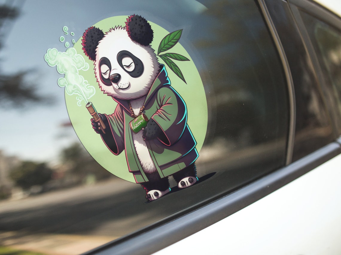 Stoned Panda, PNG Bundle, Weed Smoking Animal, PNG, Cannabis PNG, T ...