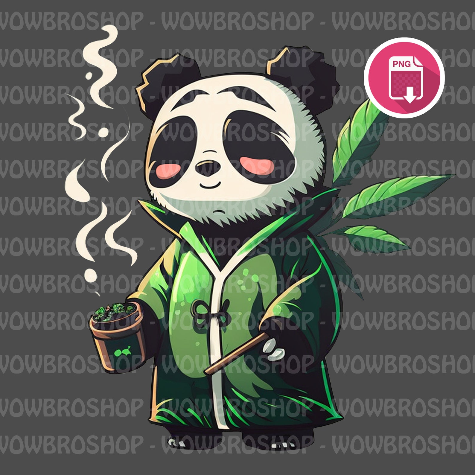 Stoned Panda PNG Bundle Weed Smoking Animal PNG Cannabis - Etsy