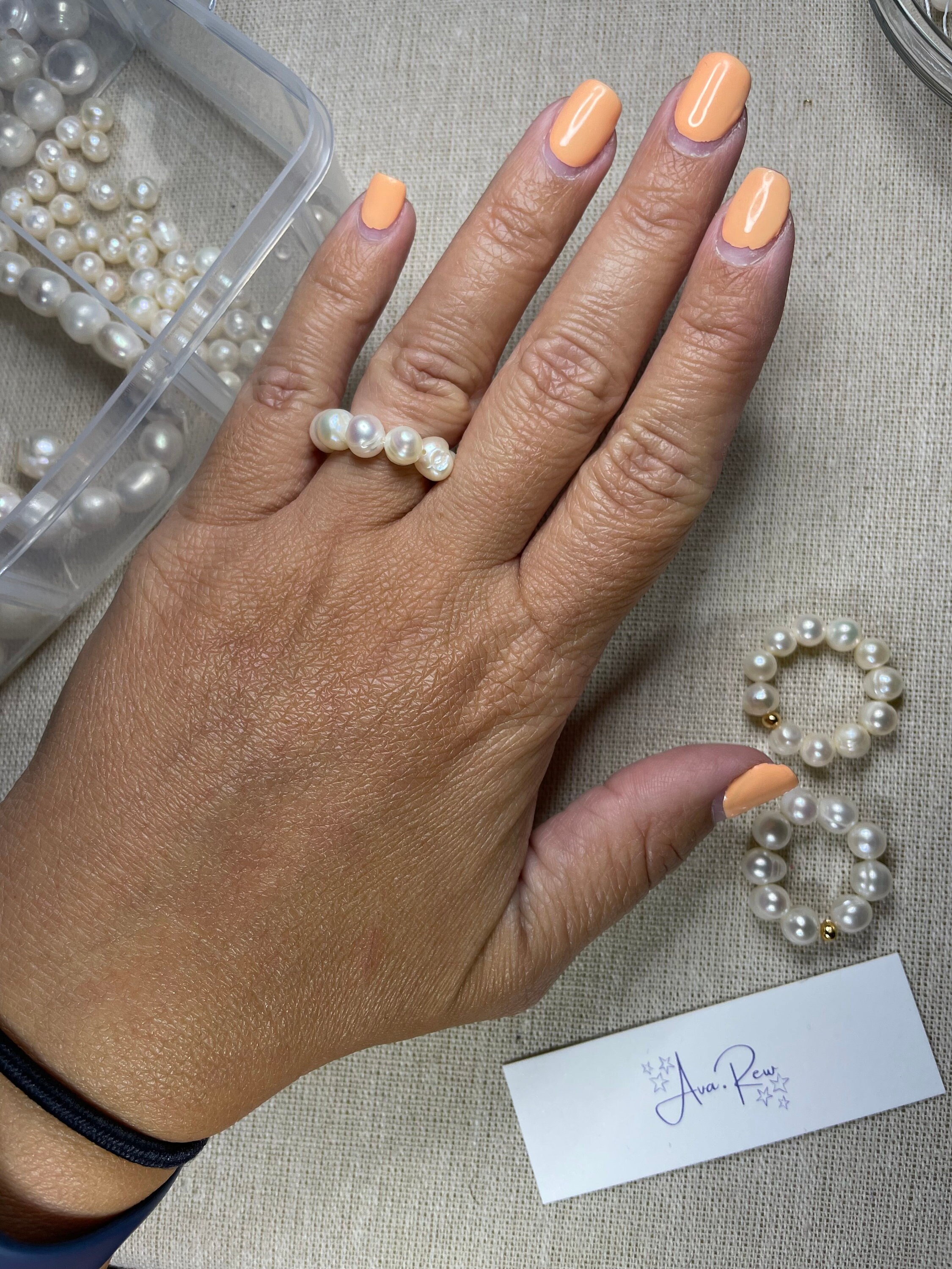 Pearl Ring - Etsy
