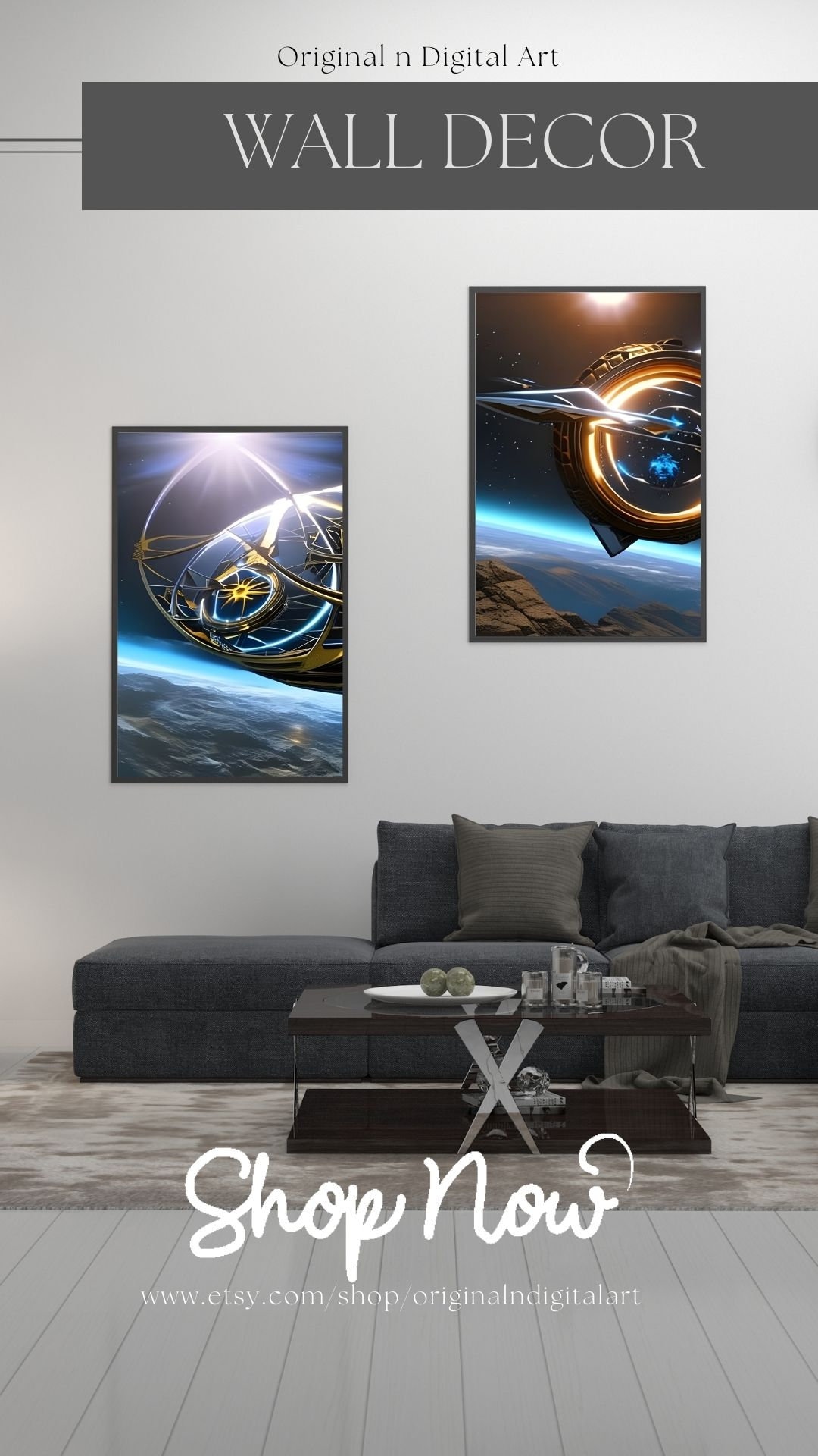 Space Stars Poster AI Art- Wall Art - Wall Decor - House Decor ...