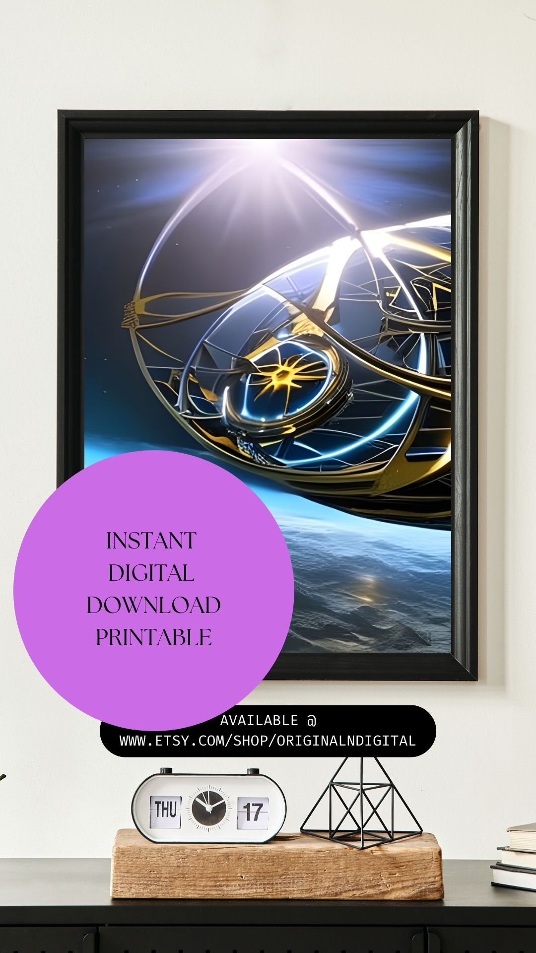 Space Stars Poster AI Art- Wall Art - Wall Decor - House Decor ...