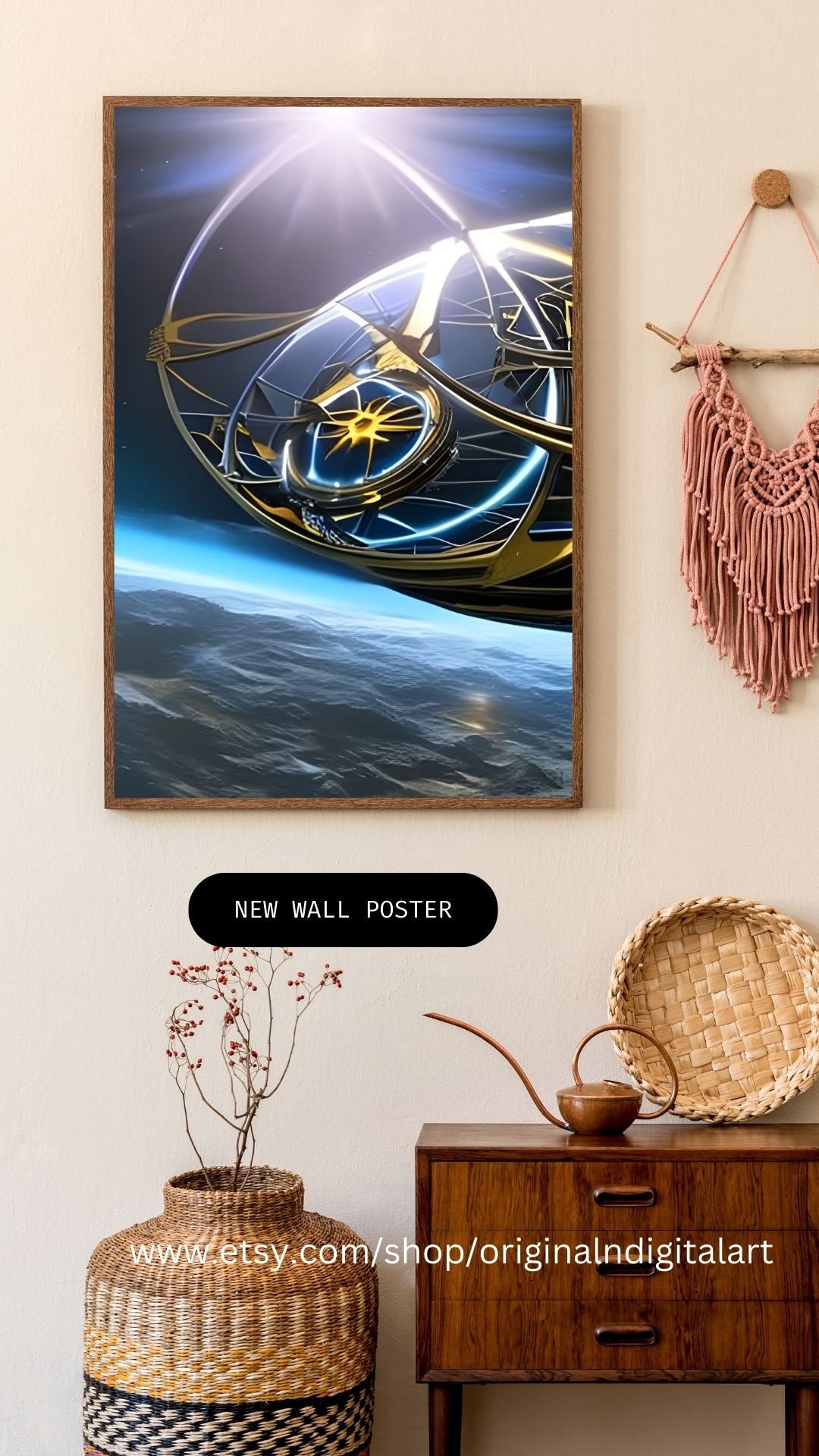 Space Stars Poster AI Art- Wall Art - Wall Decor - House Decor ...