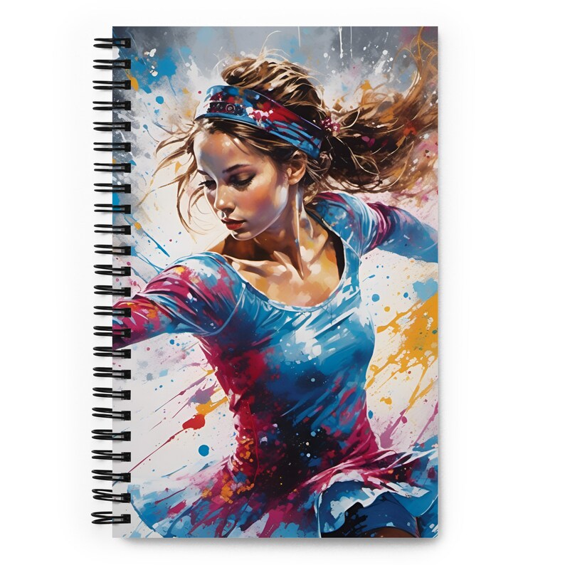 Figure Skater Spiral Notebook, Practice Organizer, Gift for a Girl ...