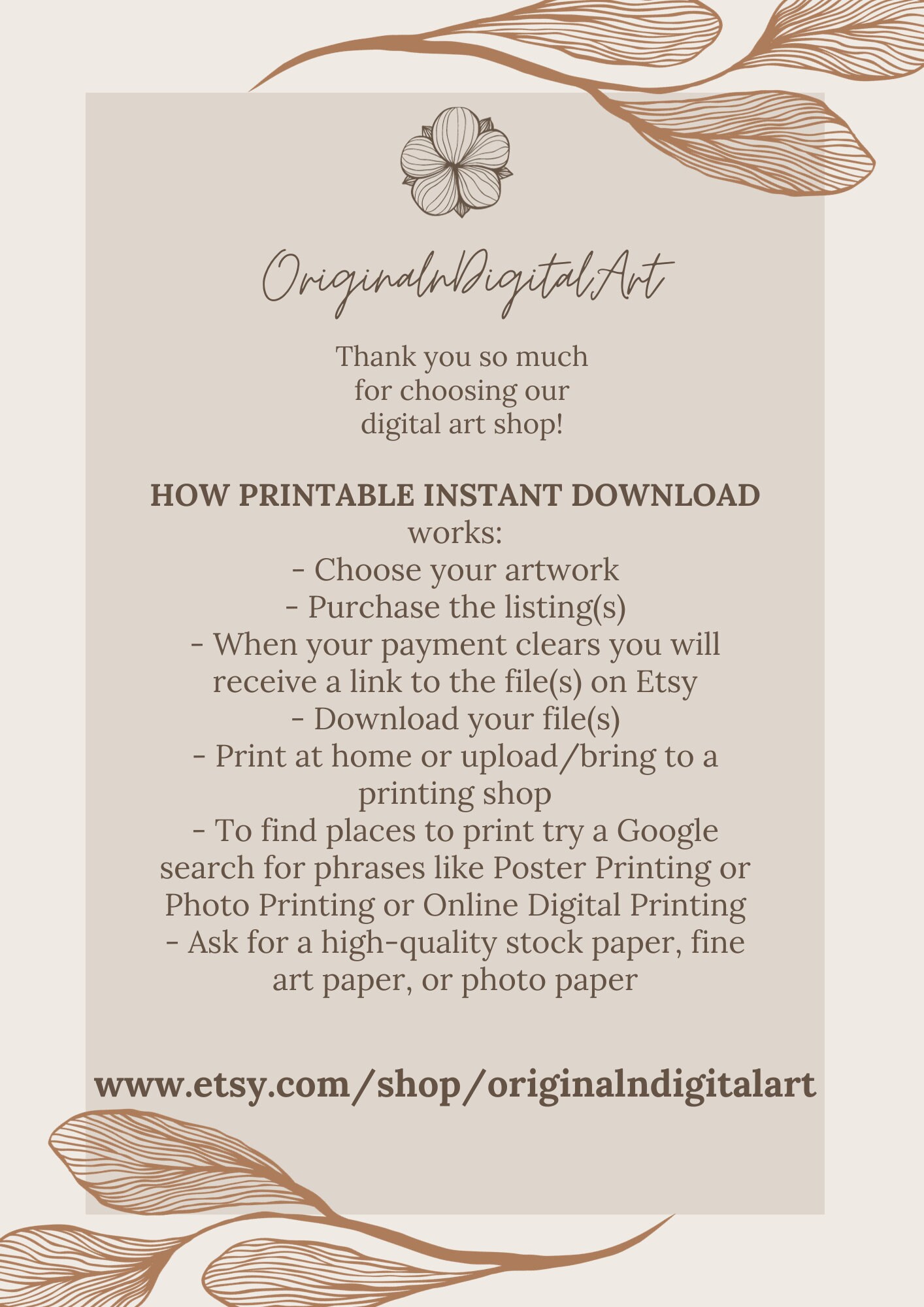Happy Birthday Instant Digital Post Card. Instant Printable Download ...