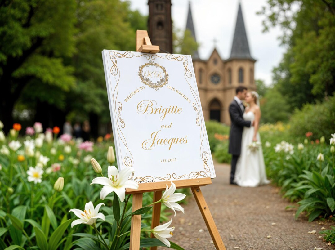 1 Rococo Wedding Welcome Sign Template, Welcome to Our Wedding ...