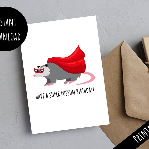 Possum - Etsy