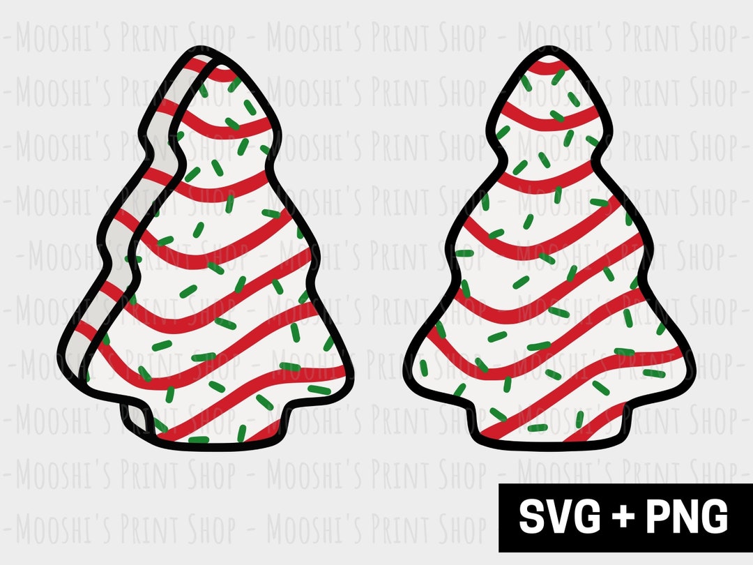Christmas Tree Cake Clipart Bundle, Trendy Holiday Sweet Xmas Dessert ...