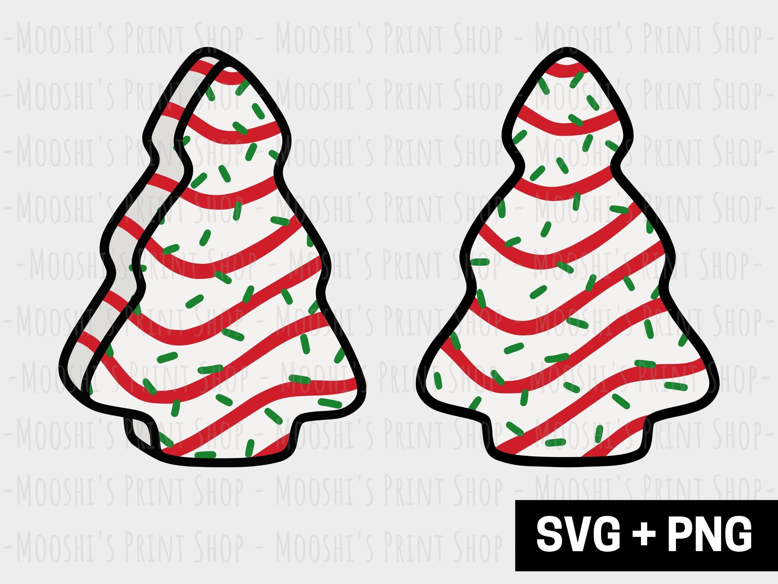 Christmas Tree Cake Clipart Bundle, Trendy Holiday Sweet Xmas Dessert ...