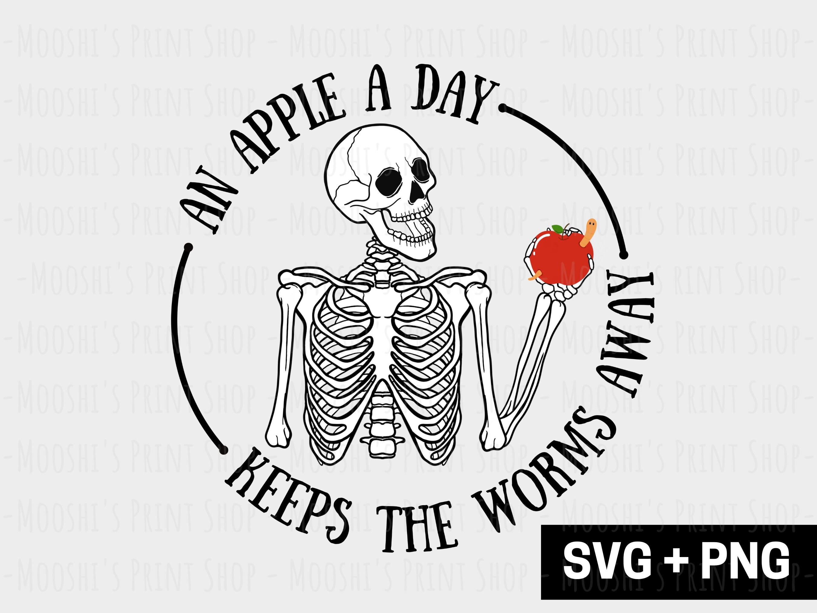 Apple Carving Skull