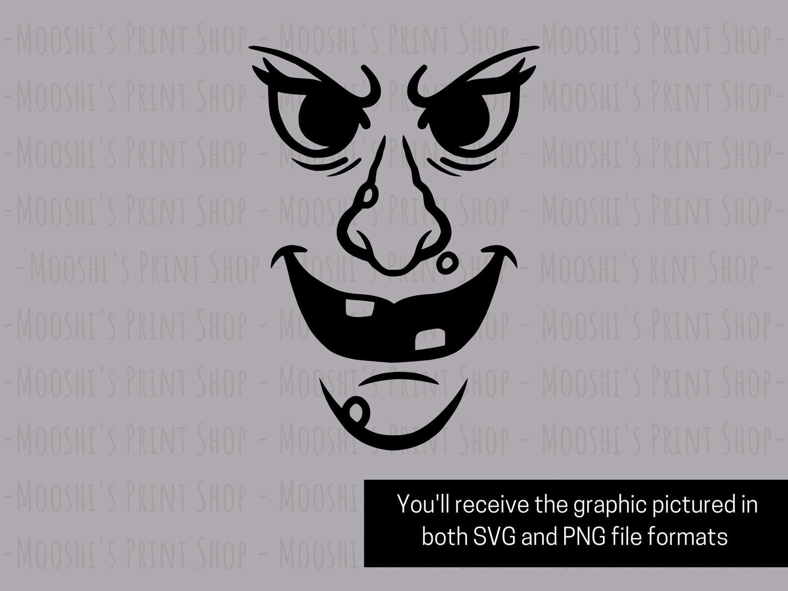 Witch Face Clipart, Halloween Eyes Mouth Outline Simple Black ...