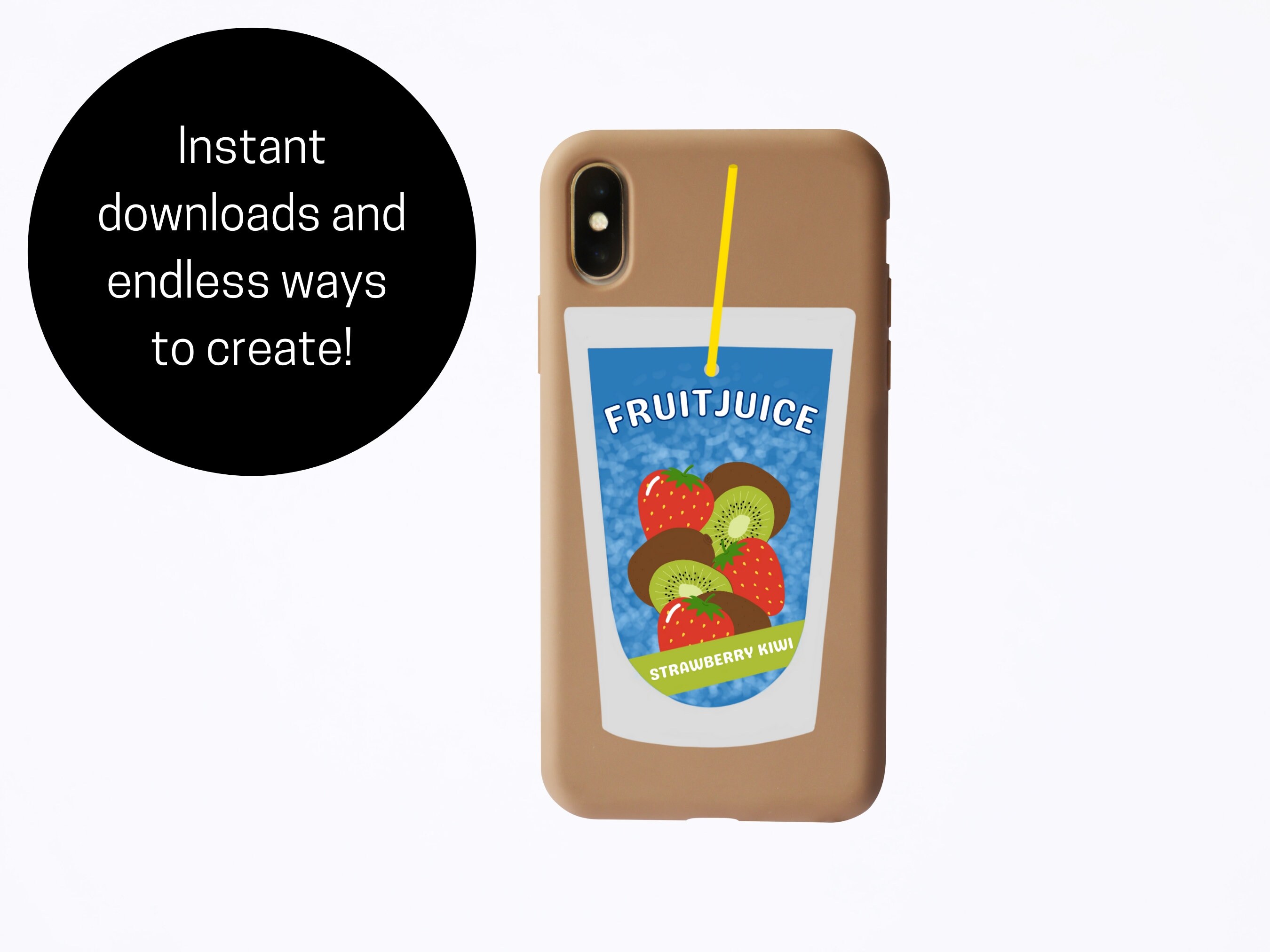 Fruit Juice Pouch Clipart, Capri Sun Juice Box SVG, Strawberry Kiwi ...