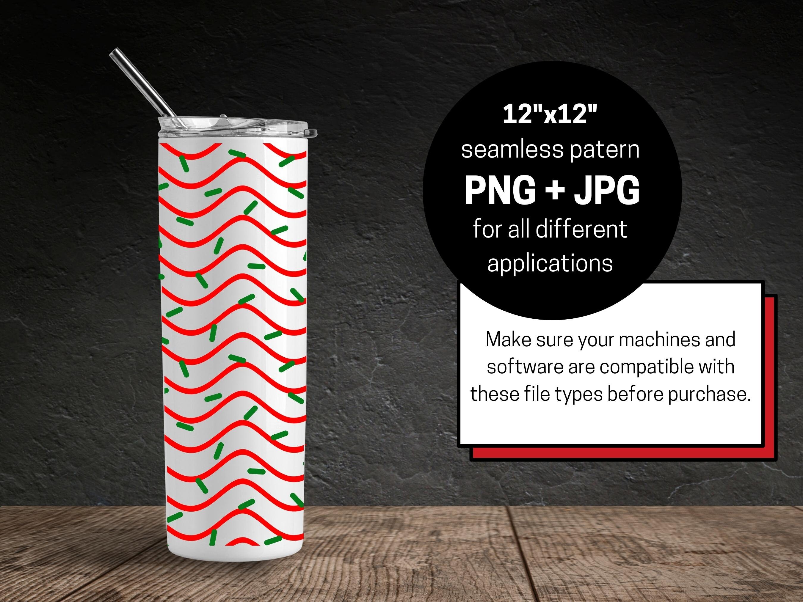 Christmas Tree Cake Stripes and Sprinkles Digital Paper, Holiday Xmas ...