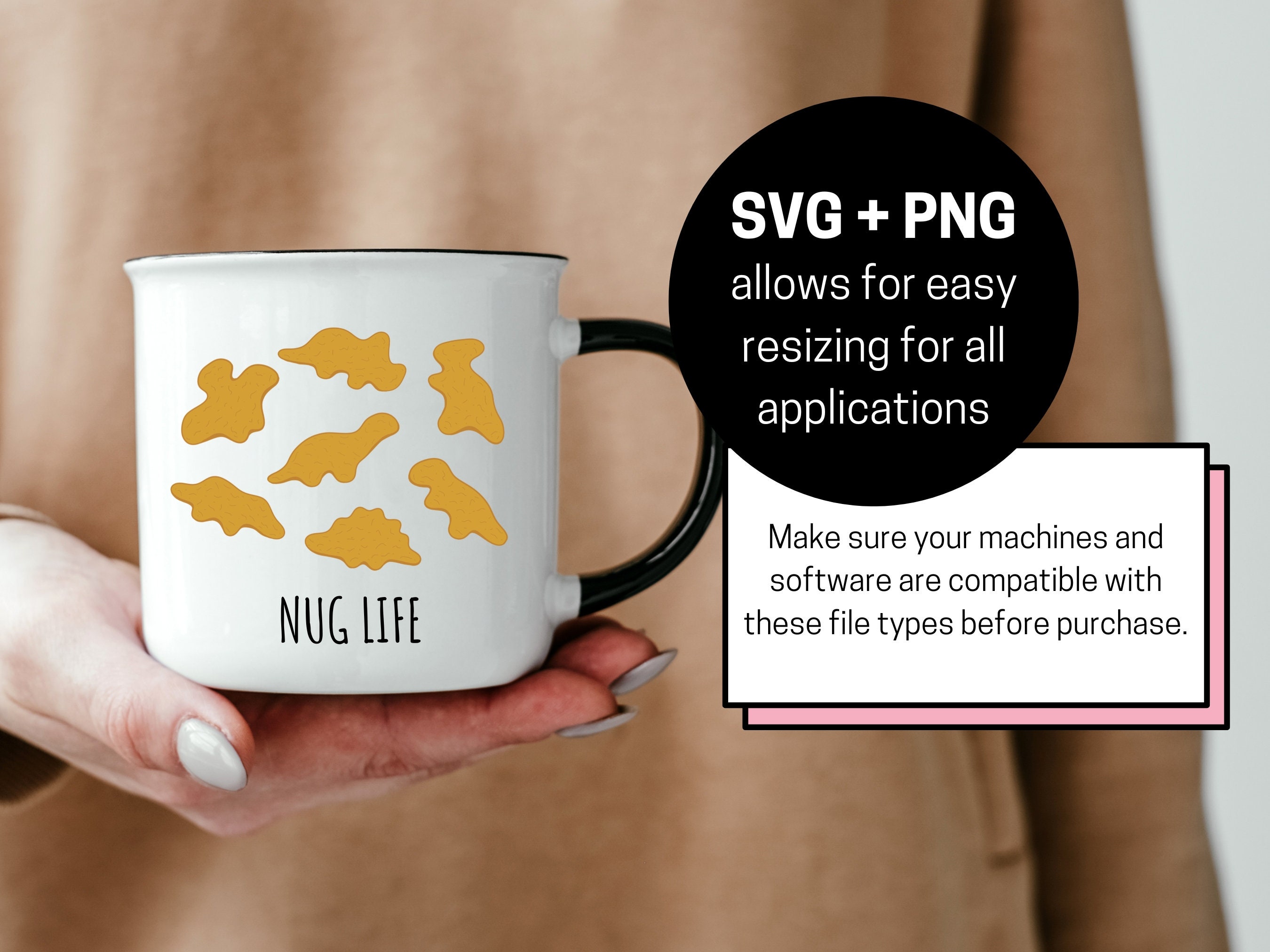 Dino Nuggets Graphics Chicken Nuggets Decal Image SVG - Etsy