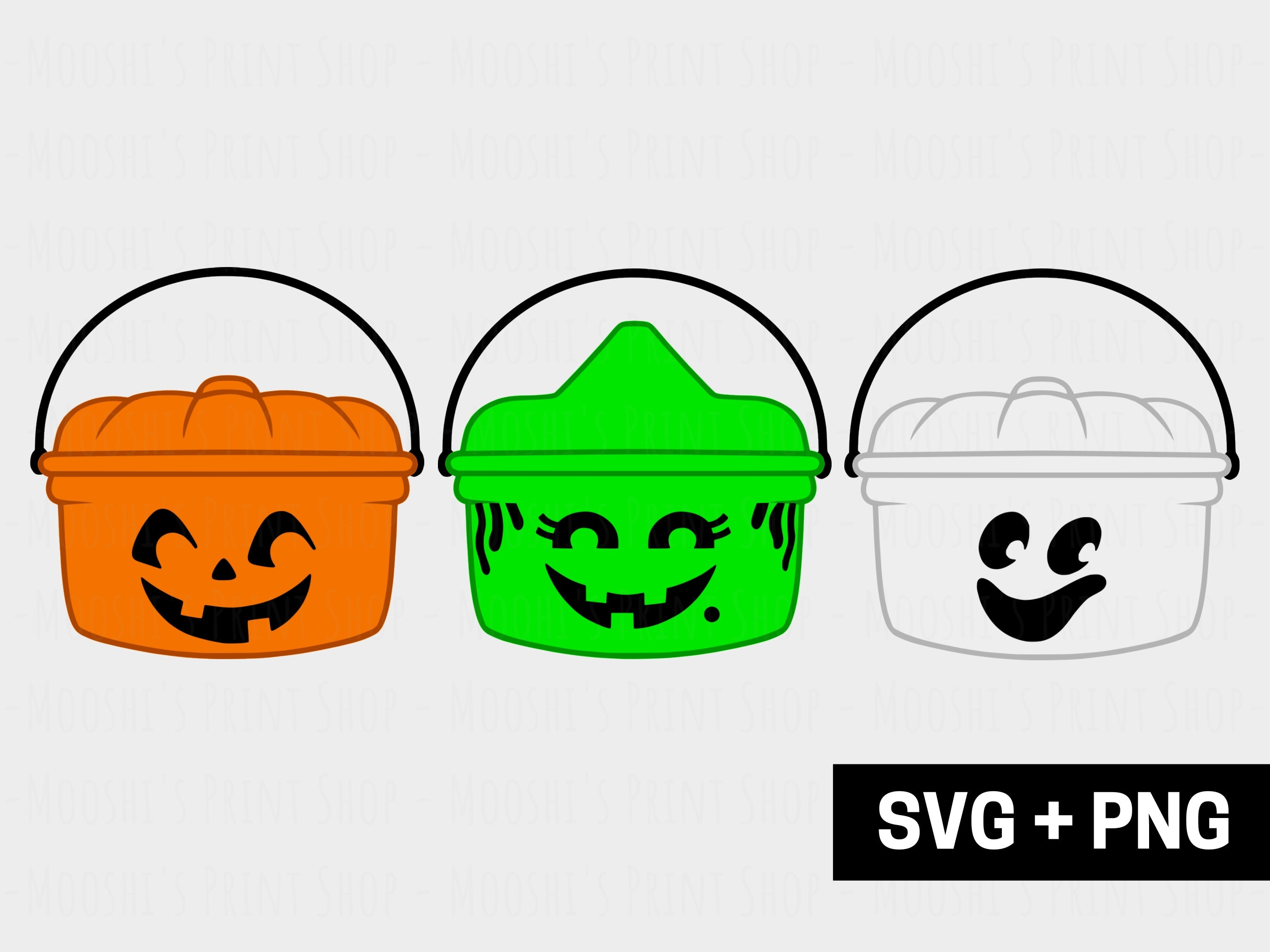 Halloween Trick or Treat Bucket Clipart, Happy Boo Throwback Meal ...