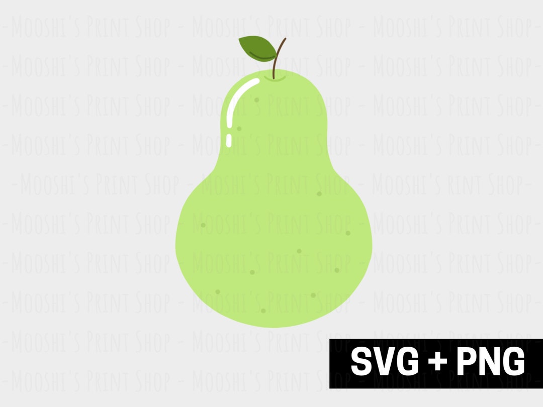 Pear Fruit Clipart, Sweet Summer Picnic Fruit Graphic, Cute Food ...