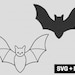 Bat Outline Clipart, Halloween Animal Flying Bat Simple Silhouette ...