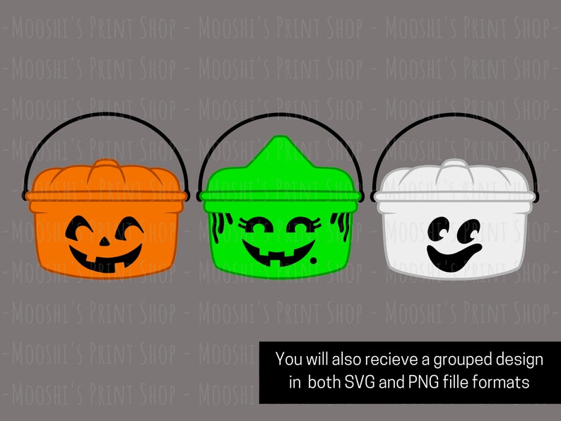 Halloween Trick or Treat Bucket Clipart, Happy Boo Throwback Meal ...