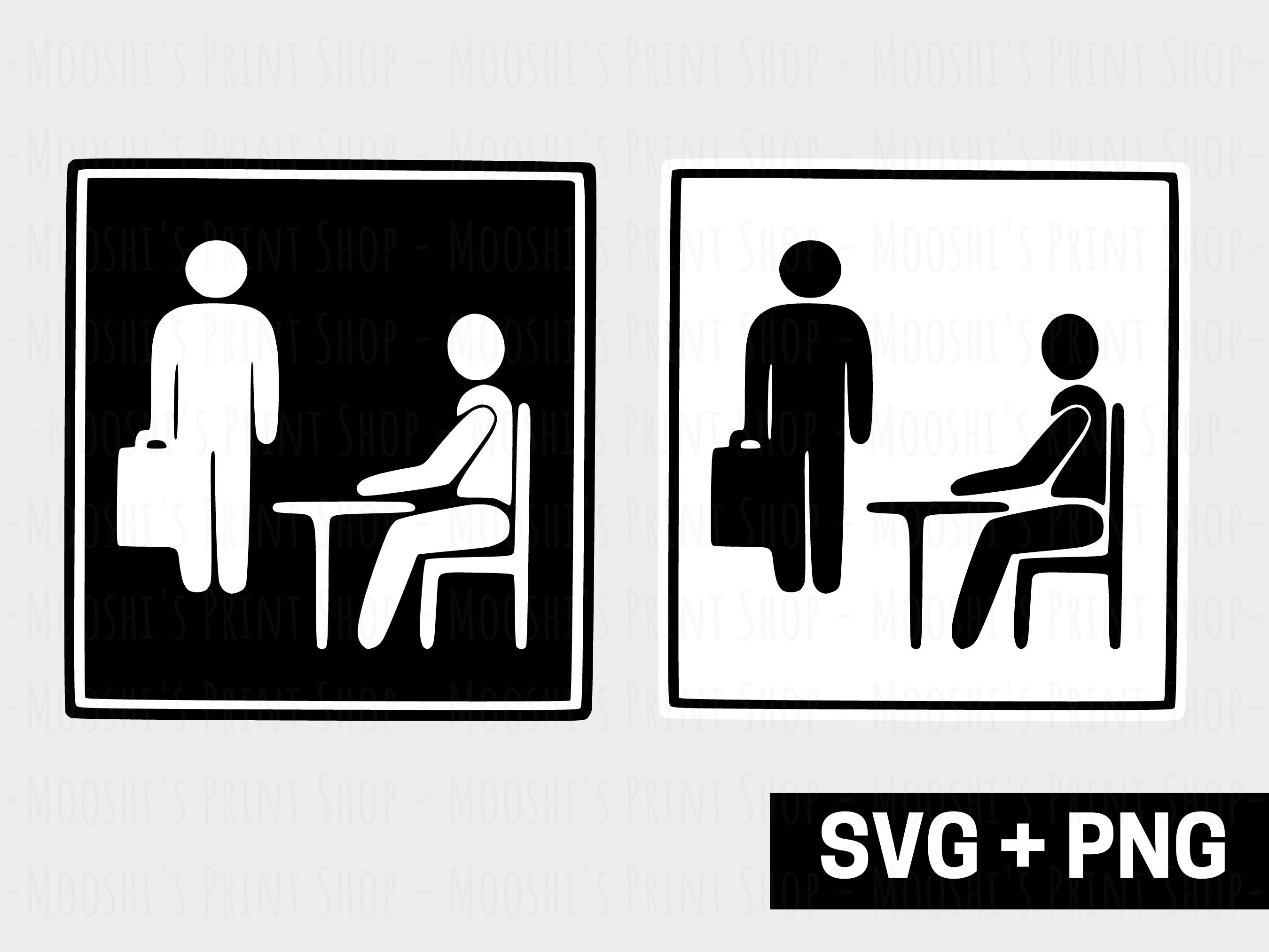 Office Logo Clipart Bundle, Black and White Office Sign Silhouette ...