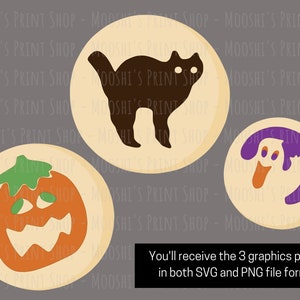 Halloween Sugar Cookie Clipart Bundle, Spooky Cat Pumpkin Ghost Dessert ...