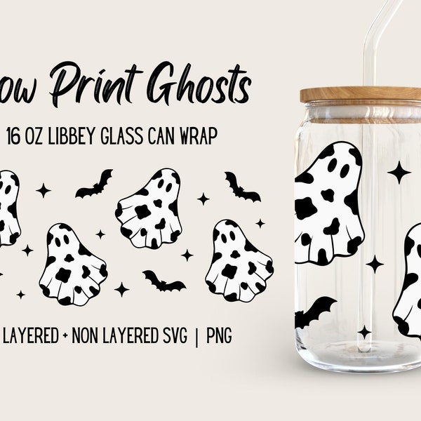 Cow Print Ghost Svg - Etsy